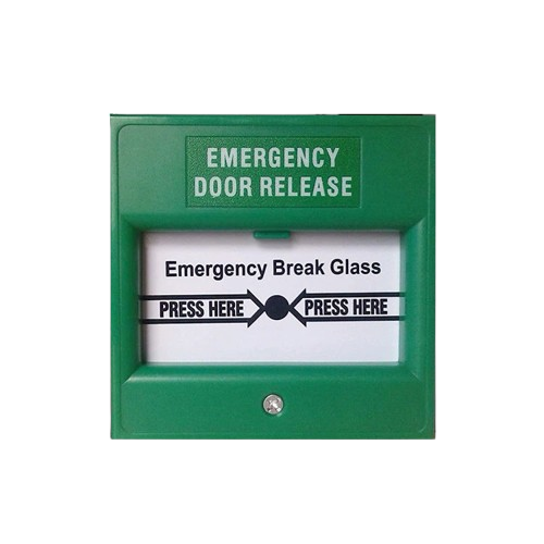 Buy Emergency Break Glass Fire Alarm Exit Button – Green | Best Price ...